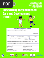 Eccd Checklist S.Y. 2024 2025 Final | PDF