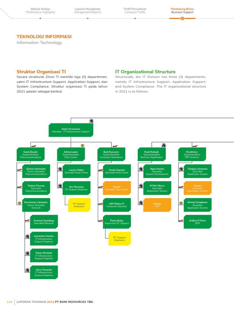 It Organizational Structure Pdf Communication Physical Sciences