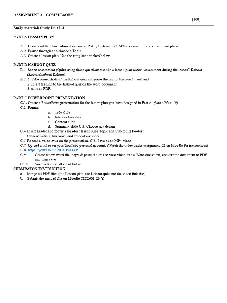 Lesson Template Cic2601 | PDF | Learning | Educational Technology