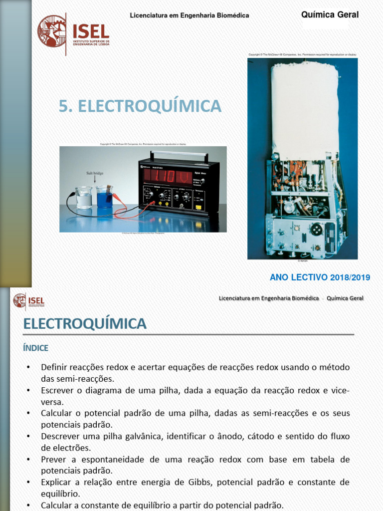 Electroquímica | PDF | Eletrodo | Eletroquímica