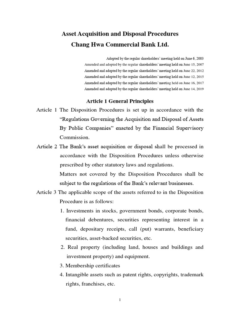 Asset Acquisition | PDF | Securities (Finance) | Mergers And Acquisitions
