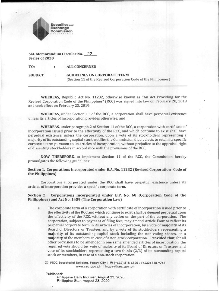 C 12 Sec MC 22-2020 | PDF