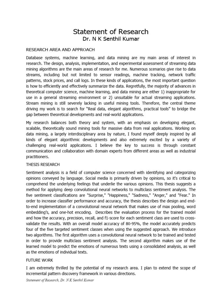 Research Statement | PDF | Machine Learning | Information Science