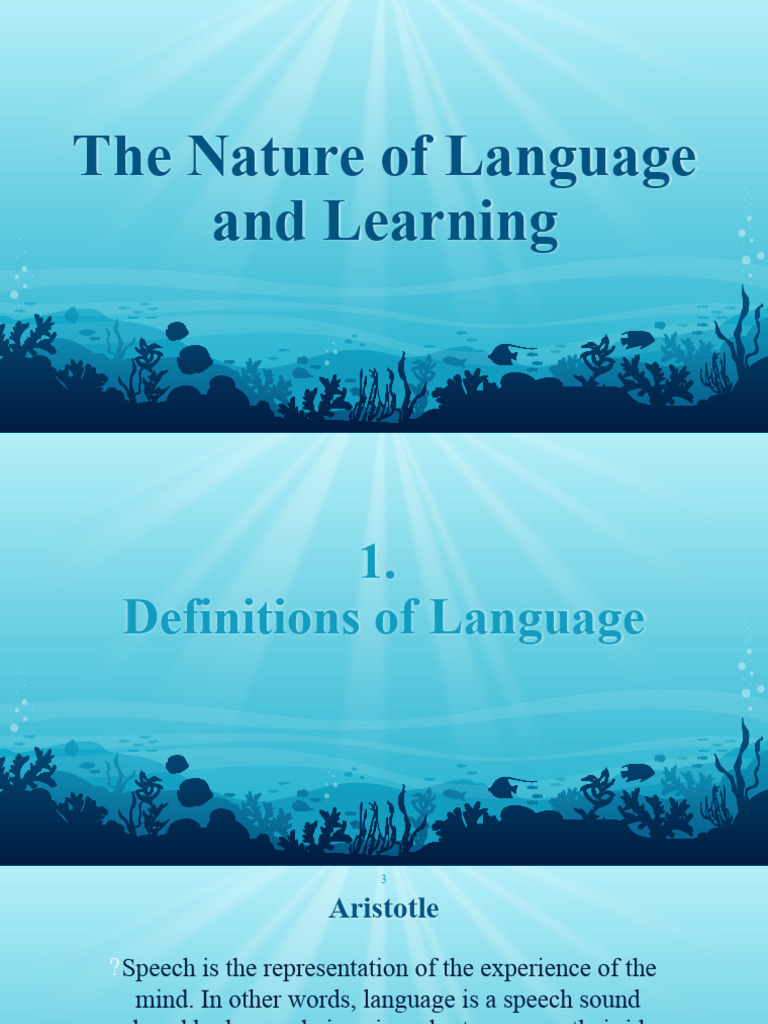 Language and Learning | PDF