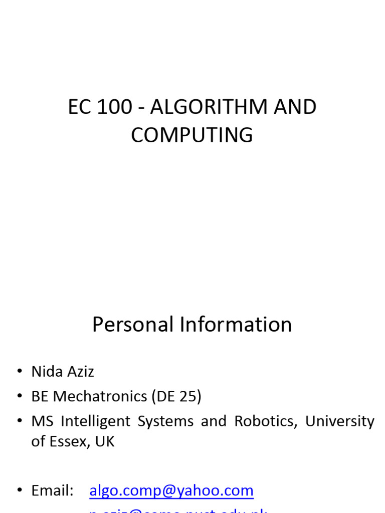 Lecture 1 | PDF | Programming | Computer Program