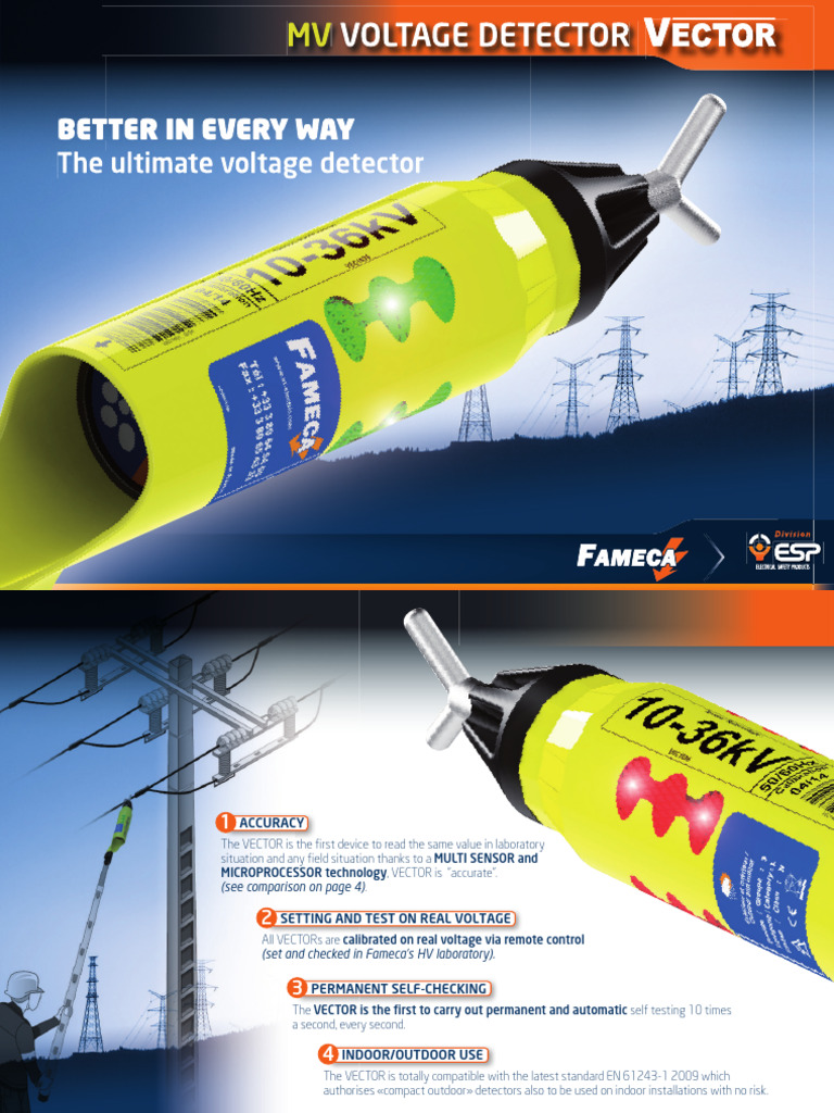 VECTOR - MV Voltage Detecctor | PDF | Sensor | Metrology