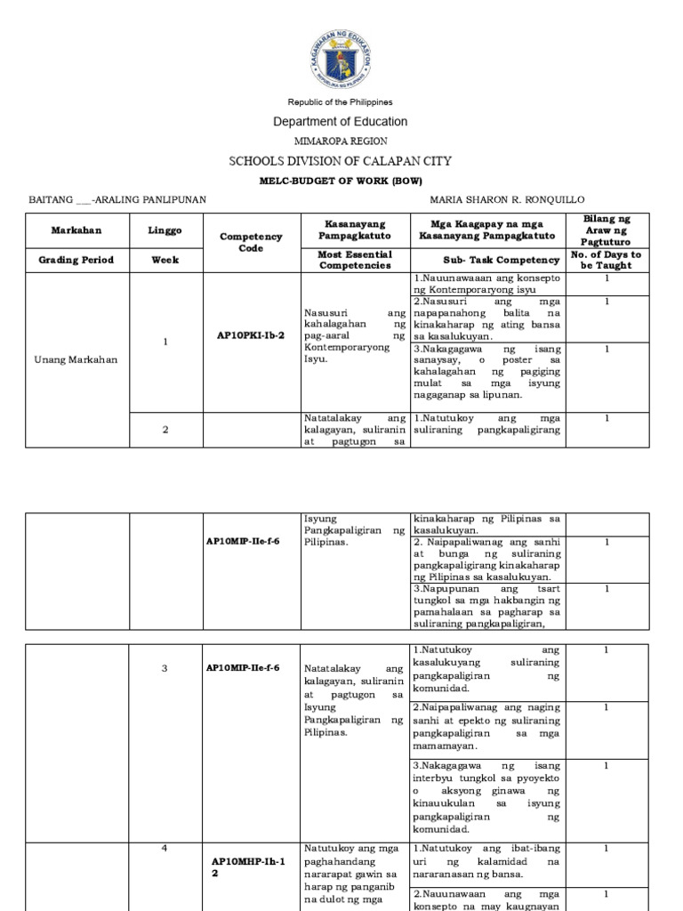 Melc Bow Ap 10 | PDF