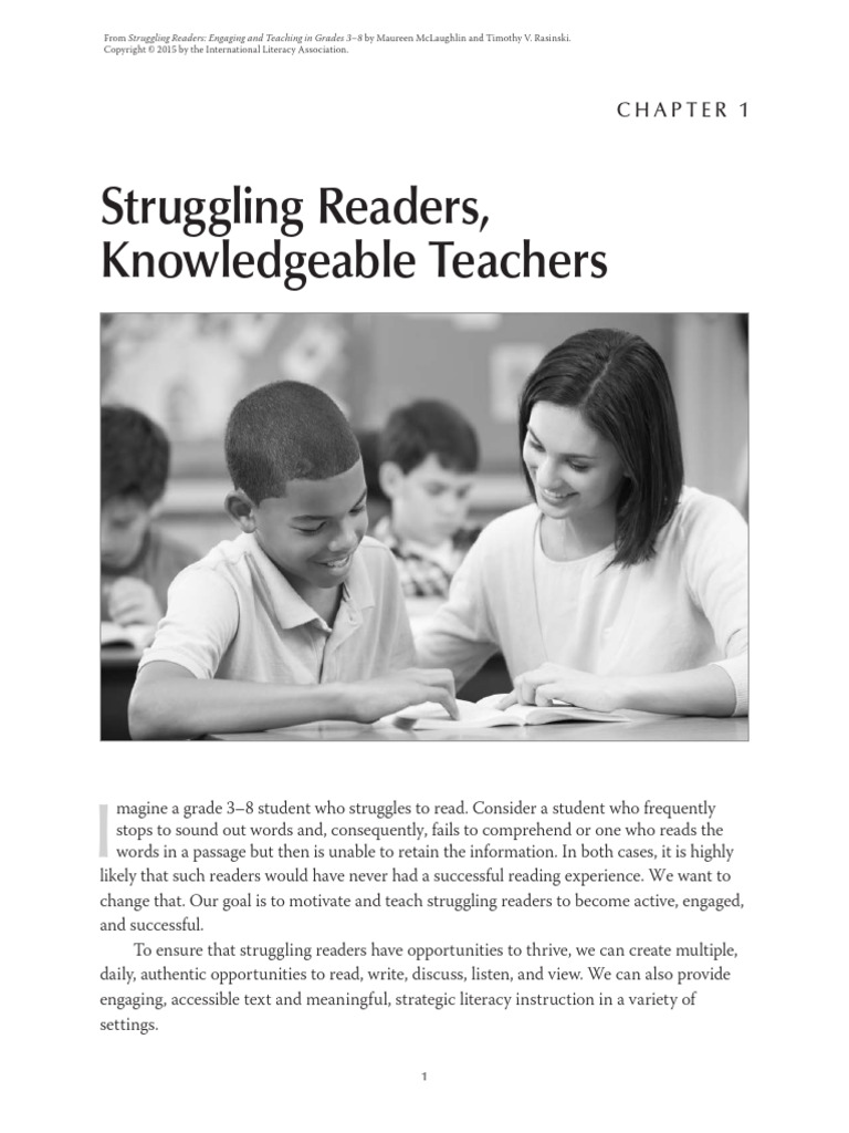Struggling Rfeaders Chapter-1 | PDF | Literacy | Teachers