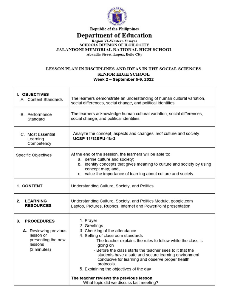 UCSP Week 2 Activity | Download Free PDF | Learning | Cognition