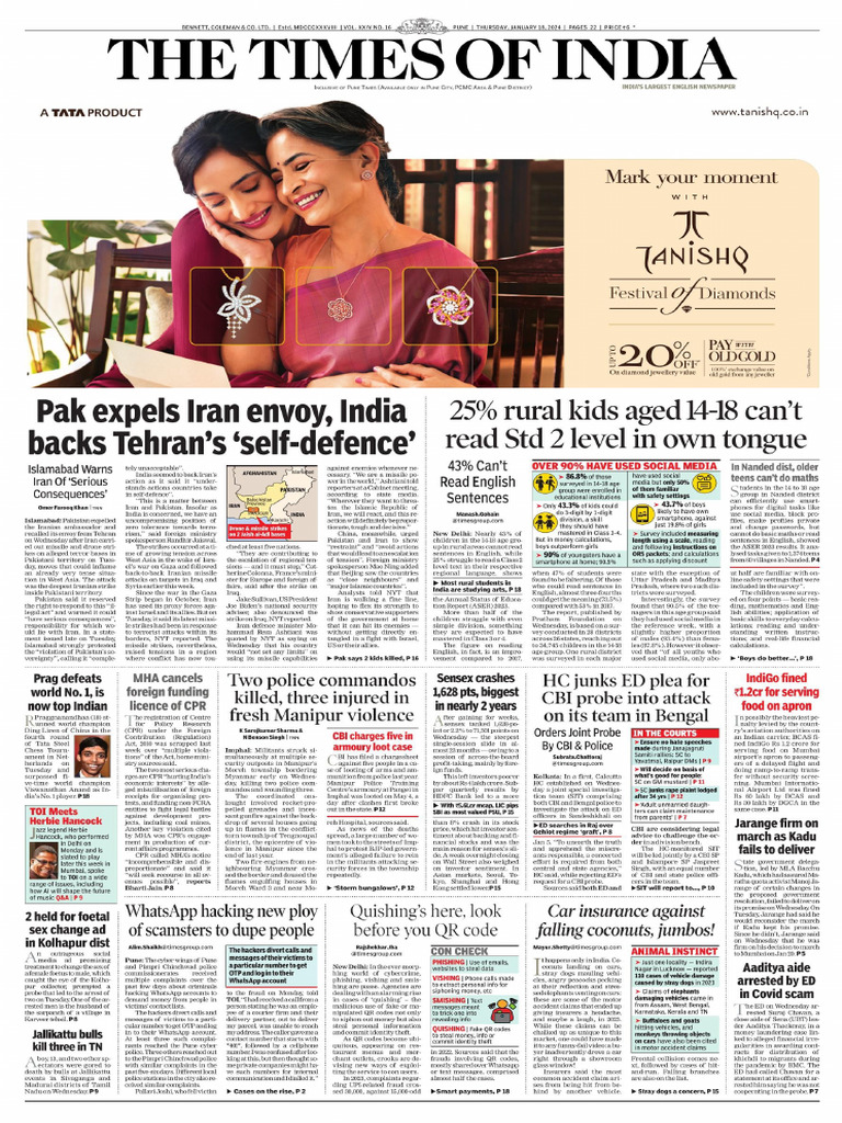 TOI Pune 18-01 | PDF
