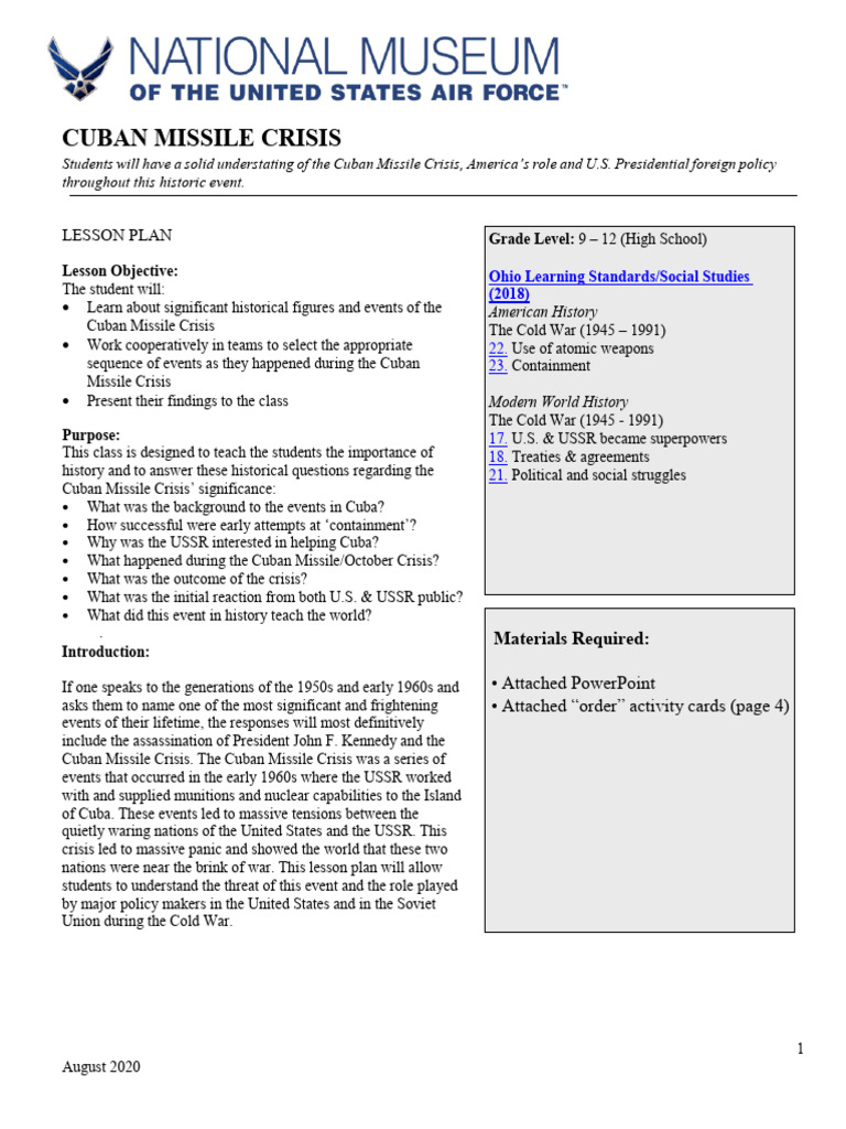 Cuban Missile Crisis | PDF | Cuban Missile Crisis | Cuba
