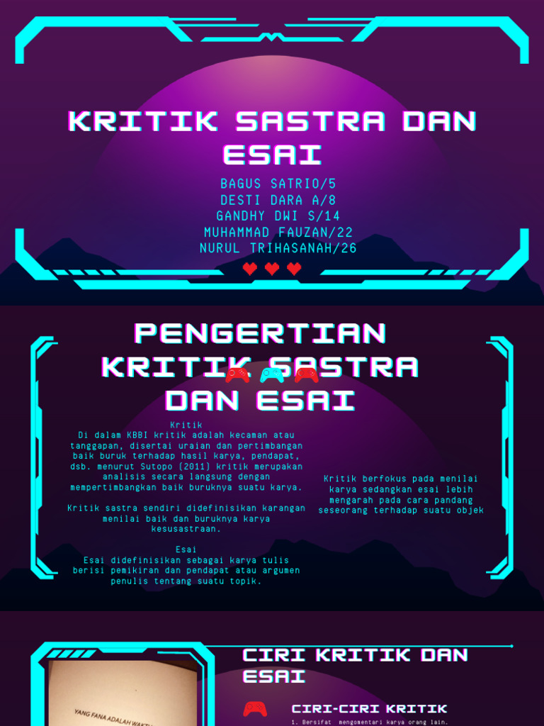 Pengertian, Jenis, Ciri Kritik&Esai Bahasa Indonesia | PDF | Seni & Disiplin Bahasa