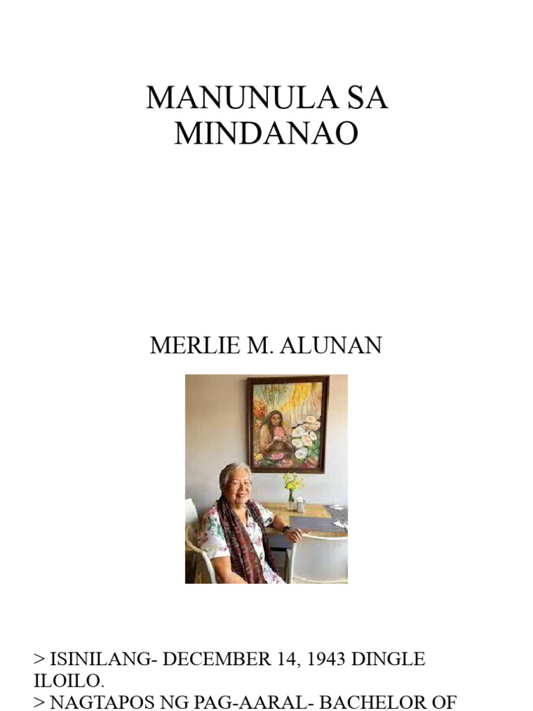 Manunula Sa Mindanao | PDF | Philippines