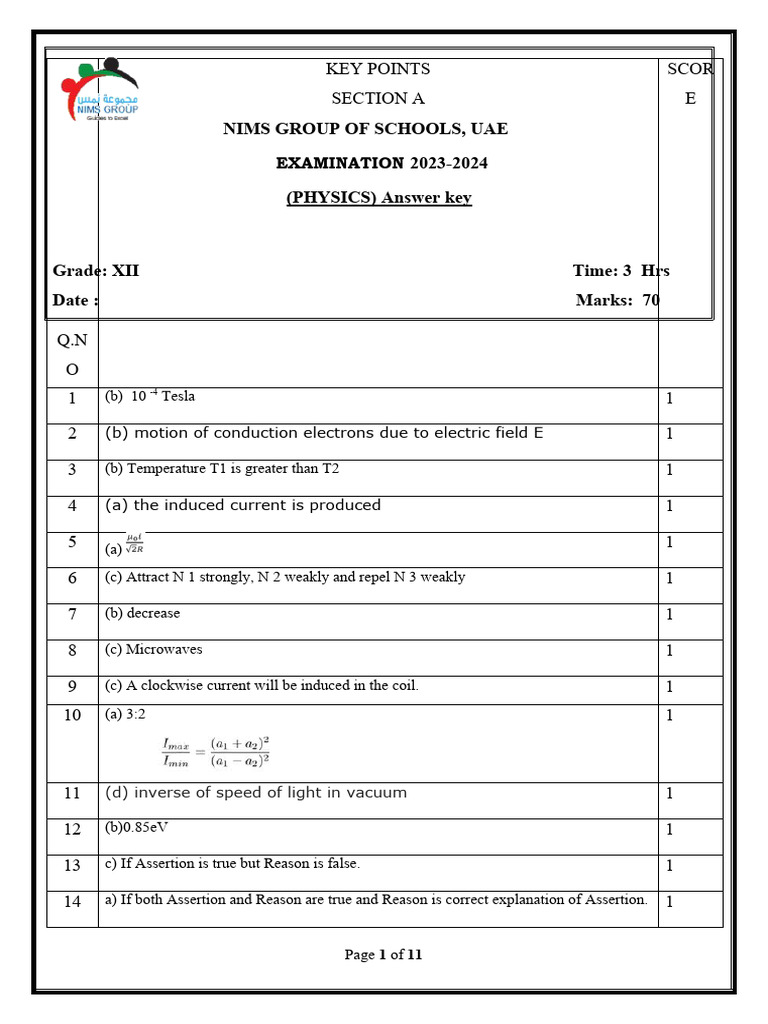 12CBSE-Physics-Model- AK | PDF | P–N Junction | Materials Science
