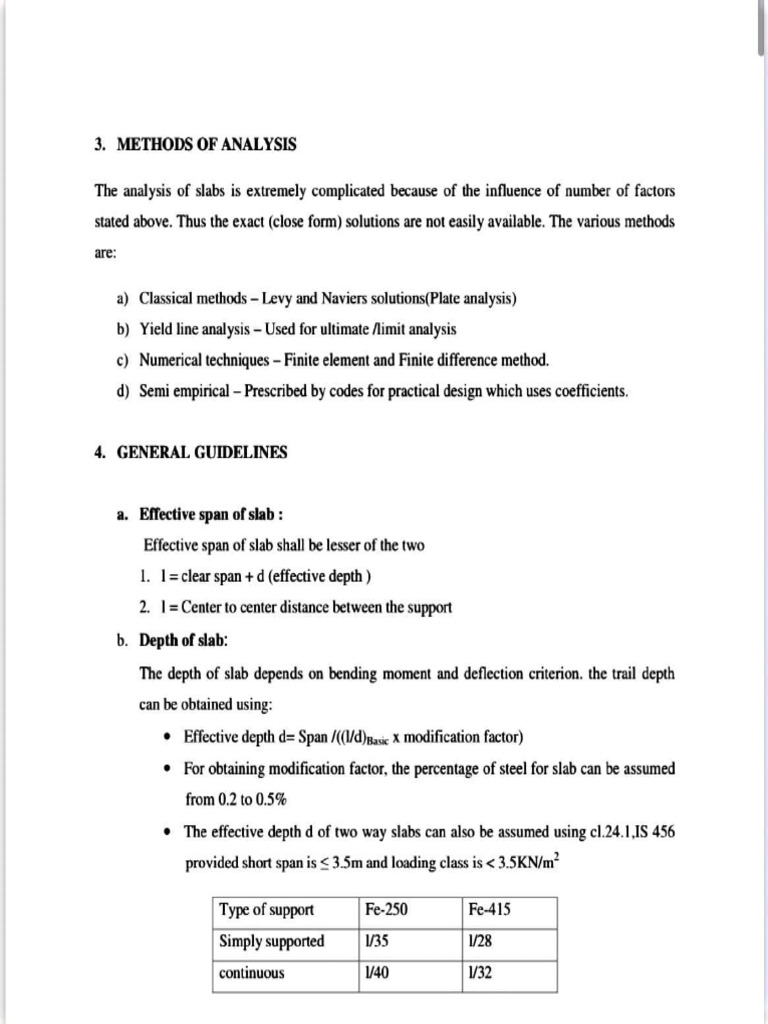 Slab Analysis Methods and Guidelines | PDF