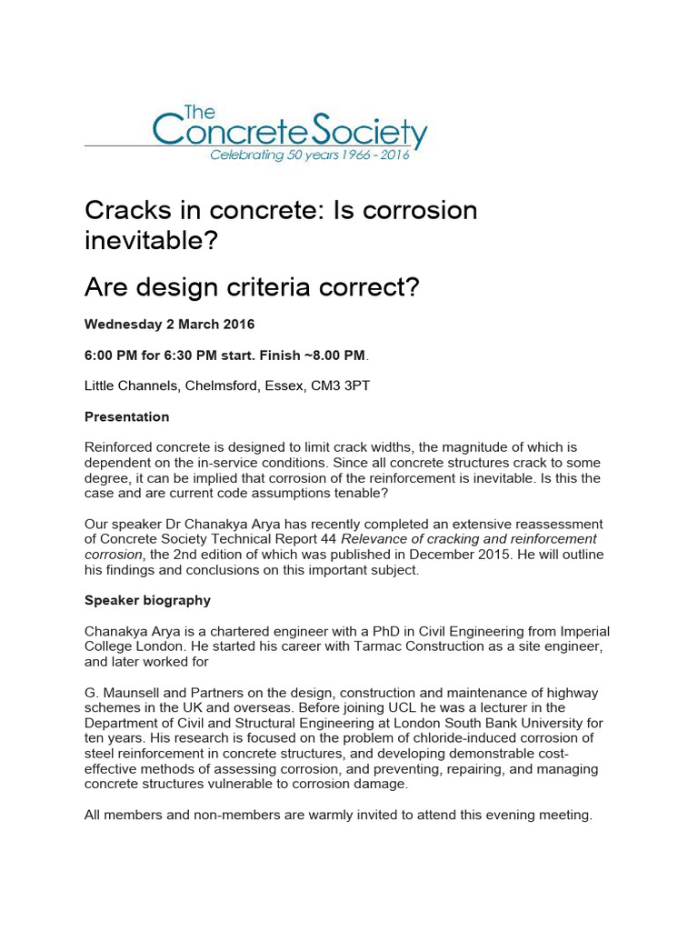 Cracks in concrete | PDF