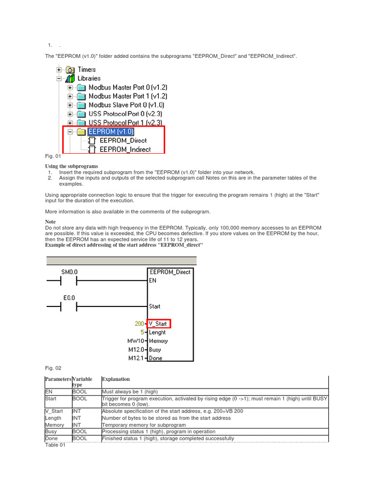 Eeprom S7200 | PDF | Parameter (Computer Programming) | Variable (Computer Science)