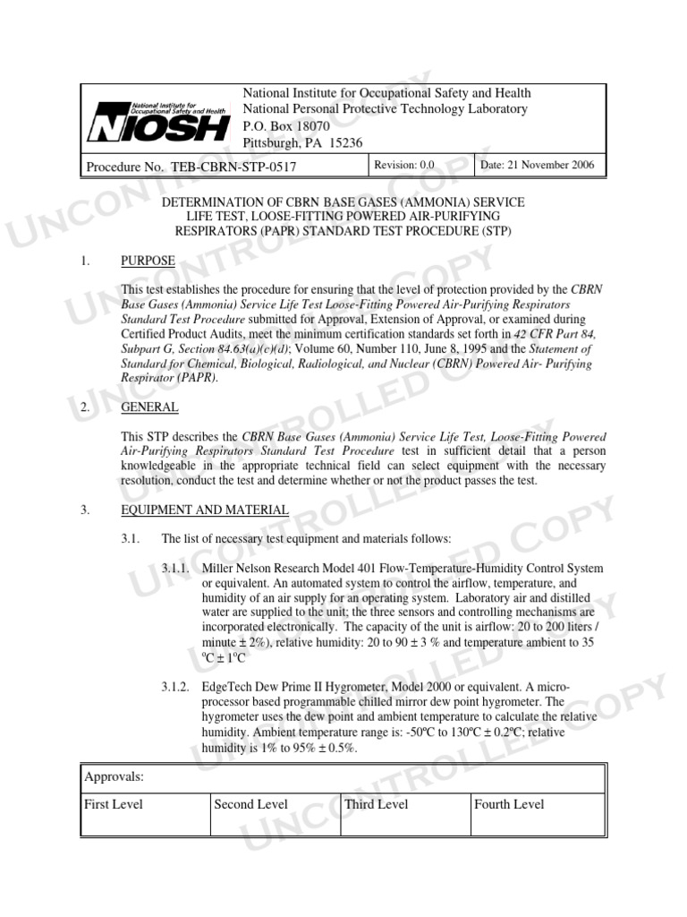 Teb CBRN STP 0517 508 | PDF | Calibration | Physical Sciences
