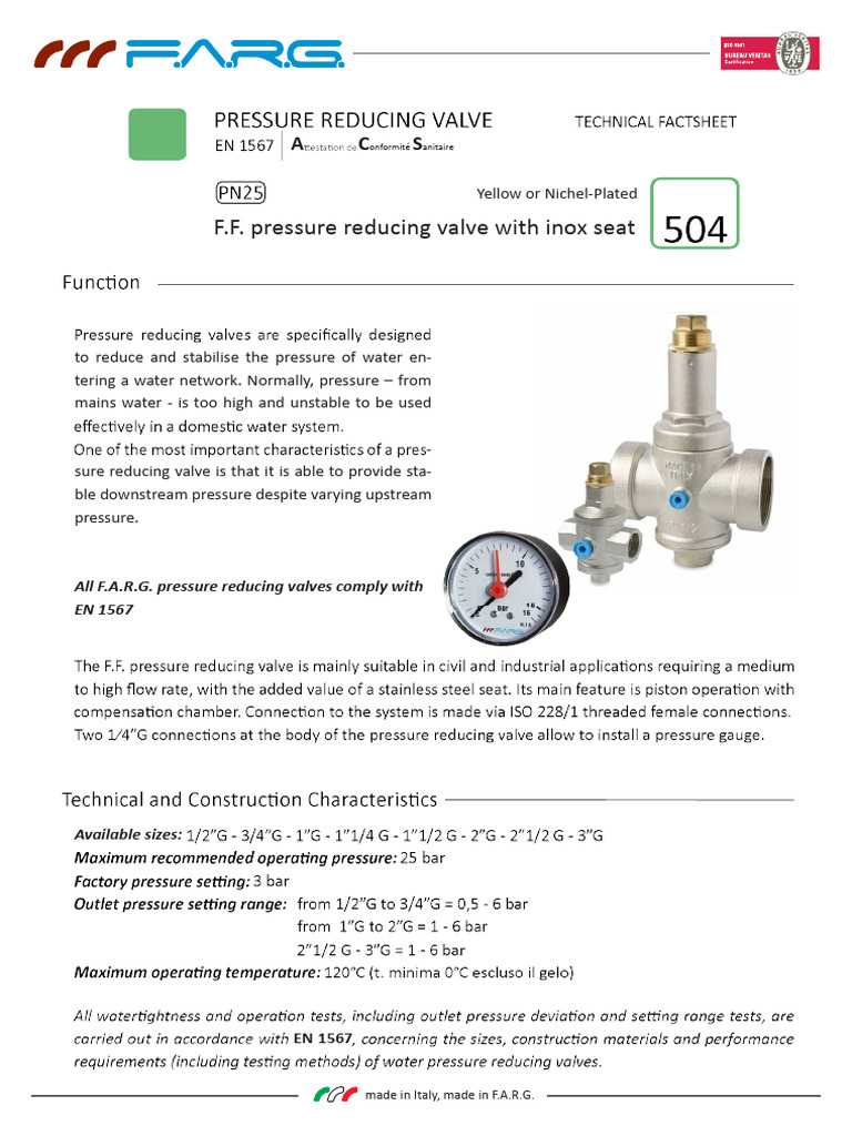 Farg 504 | PDF | Valve | Building Engineering