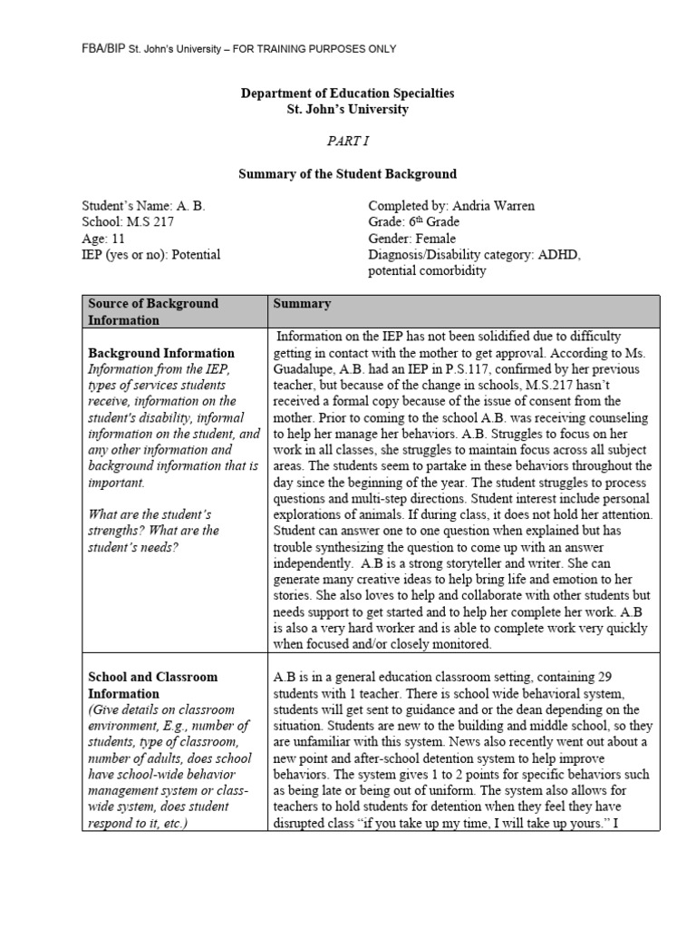 Fba/bip Disruptive Behaviors | PDF | Reinforcement | Teachers