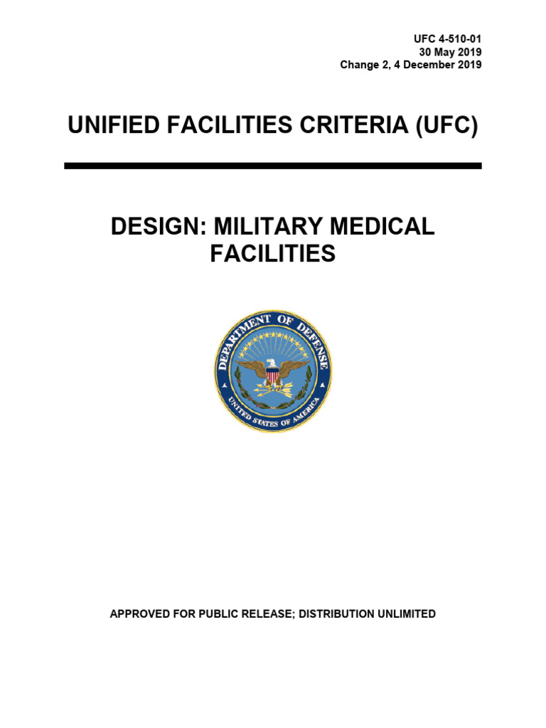 Ufc - 4 - 510 - 01 - 2019 - c2 - Military Medical Facilities | PDF