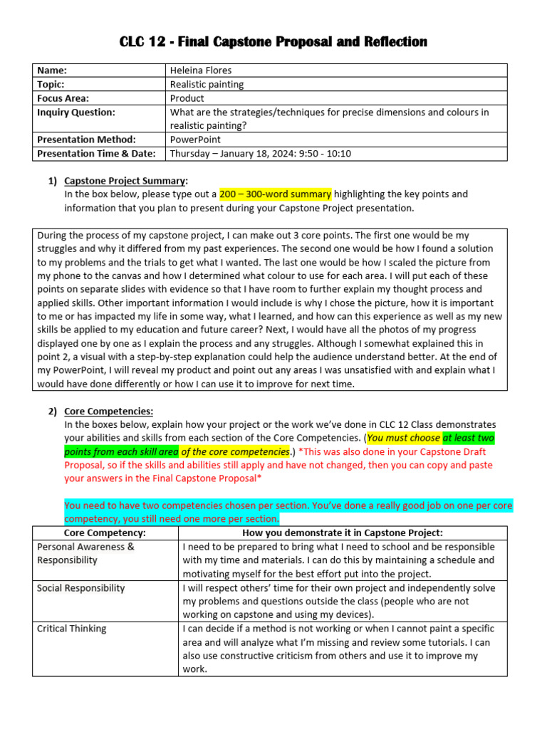 CLC 12-Combined Final Capstone Proposal Ref | Download Free PDF | Creativity | Thought