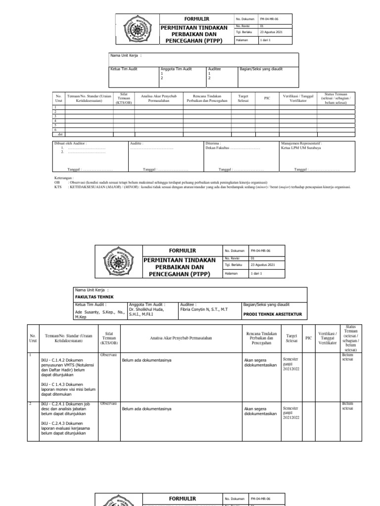 Form PTPP Amia 2022 | PDF
