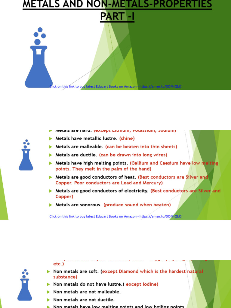 Chapter 3 - Metals and Non-Metals (Part 1) | Download Free PDF | Ion ...