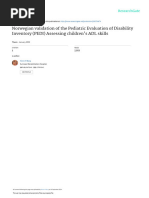 PEDI (Pediatric Evaluation of Disability Inventory) | PDF ...