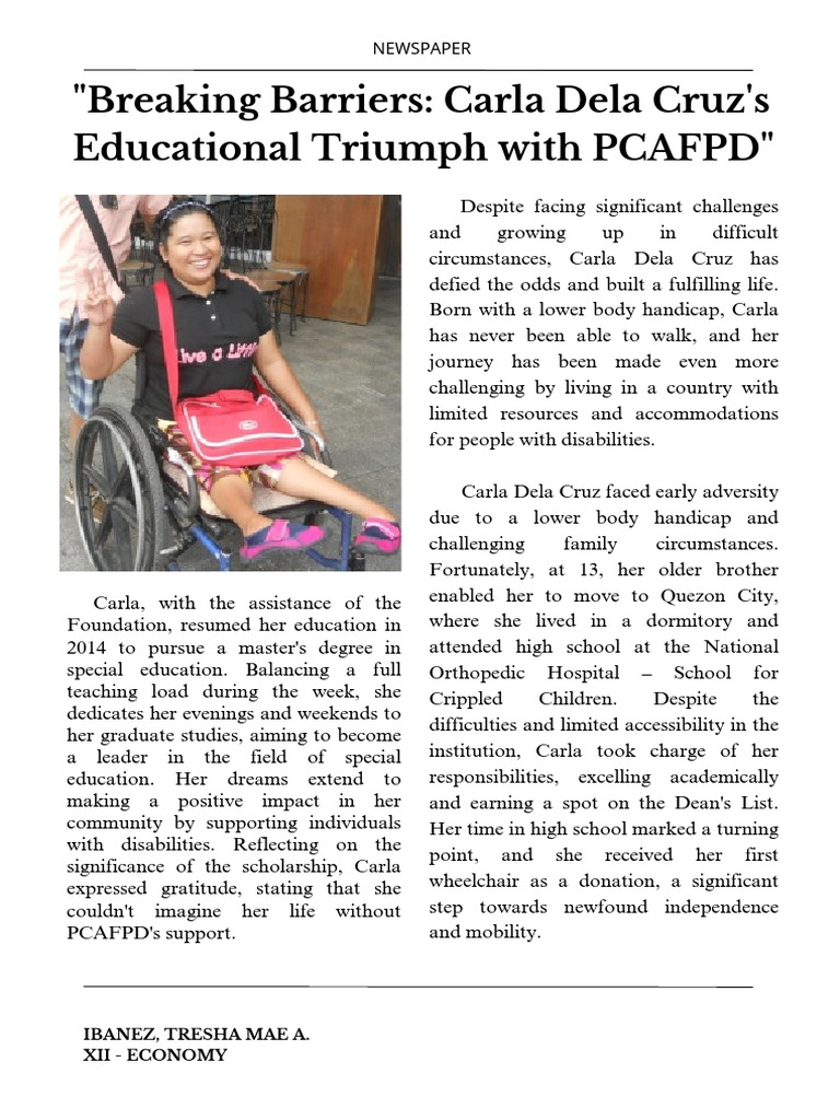 Newspaper | PDF | Disability