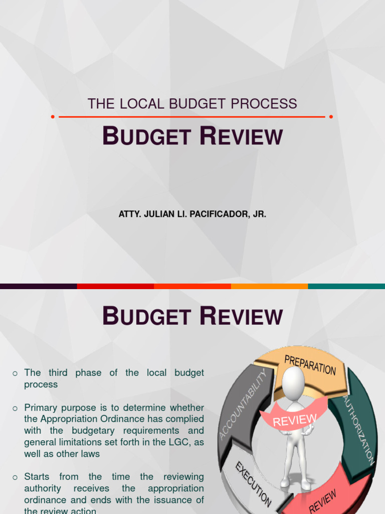 Local Budget Review Process Overview | PDF