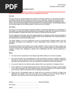 Sample Drug and Alcohol Policy Template | PDF | Substance Abuse ...