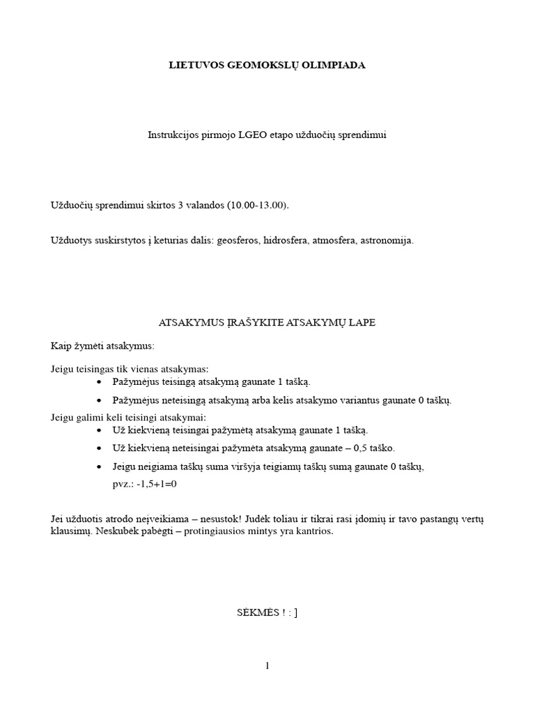 Teorines Uzduotys 2018 | PDF