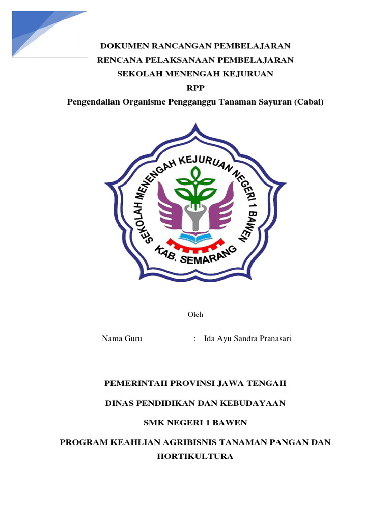 RPP Pengendalian OPT Cabai | PDF