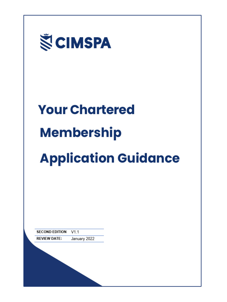 your-chartered-membership-application-guide-v1.1 | PDF | Professional ...