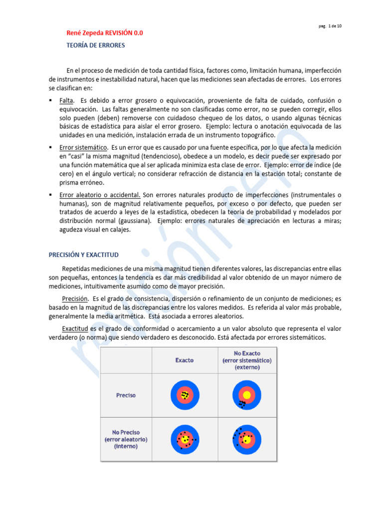 03 - Errores RZ - Rev0.0 | PDF | Medición | Desviación Estándar
