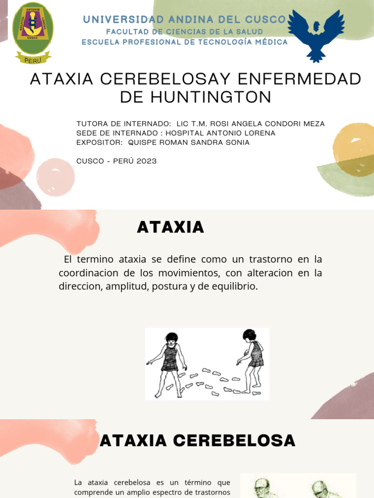 Ataxia Cerebelosa | Descargar gratis PDF | Epidemiología | Sistema nervioso