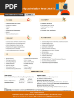 ALLEN Scholarship Admission Test (ASAT) : Syllabus & Pattern | PDF ...