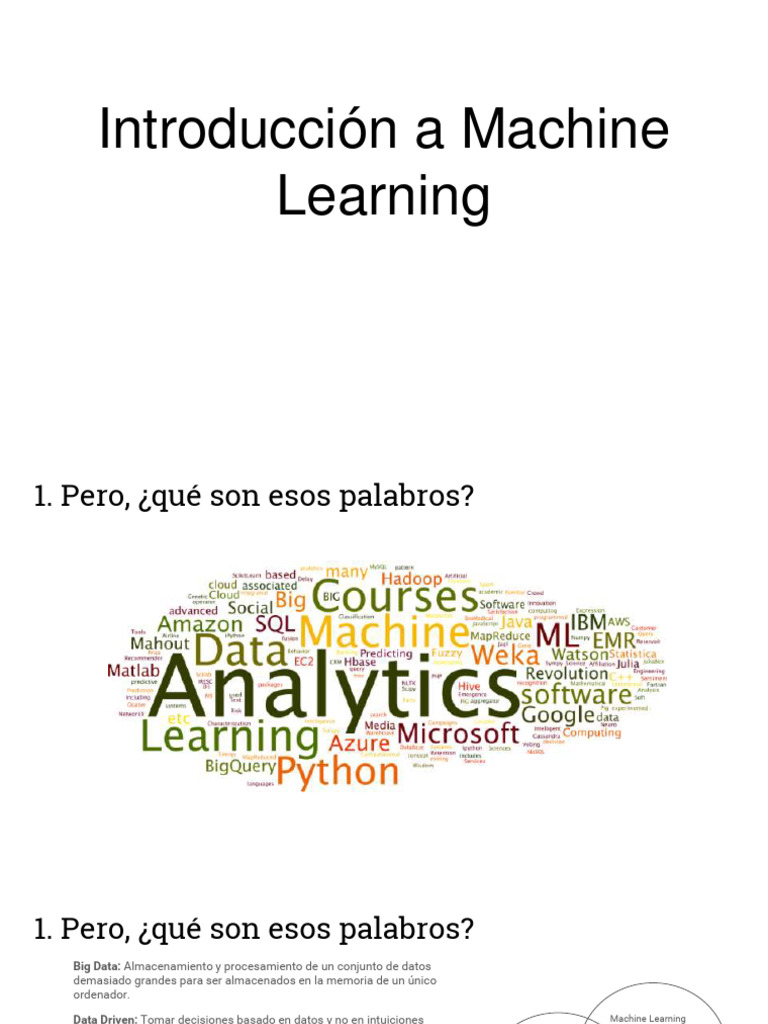 Introduccion ML | PDF | Aprendizaje automático | Máquinas de vectores ...