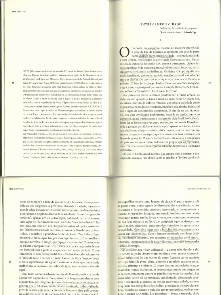 Texto 9 - Entre Campo Cidade - Antonio Candido | PDF