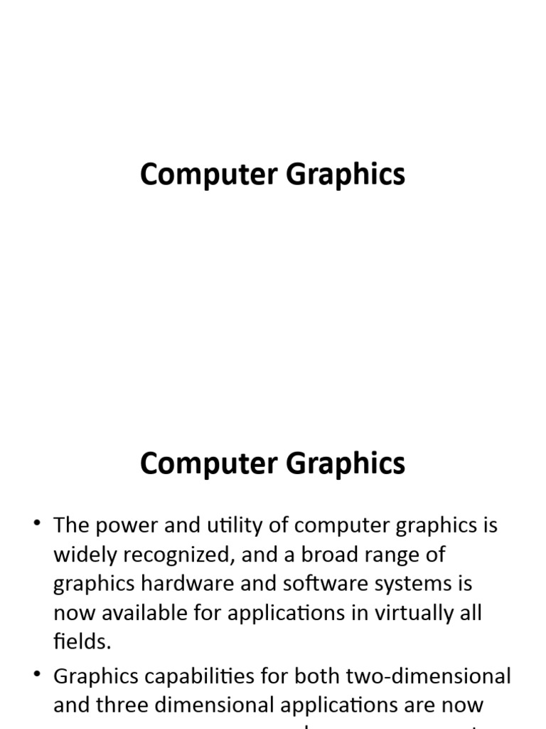 Computer Graphics | PDF | Vacuum Tube | Physical Sciences