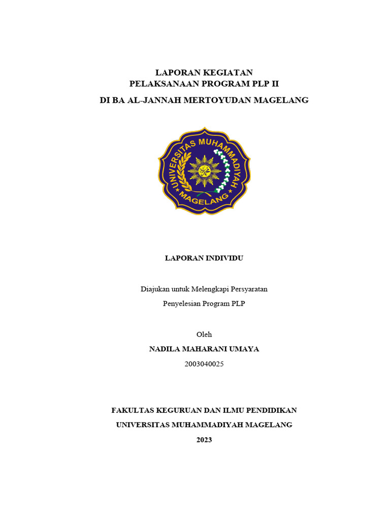 Laporan PLP Ii | PDF