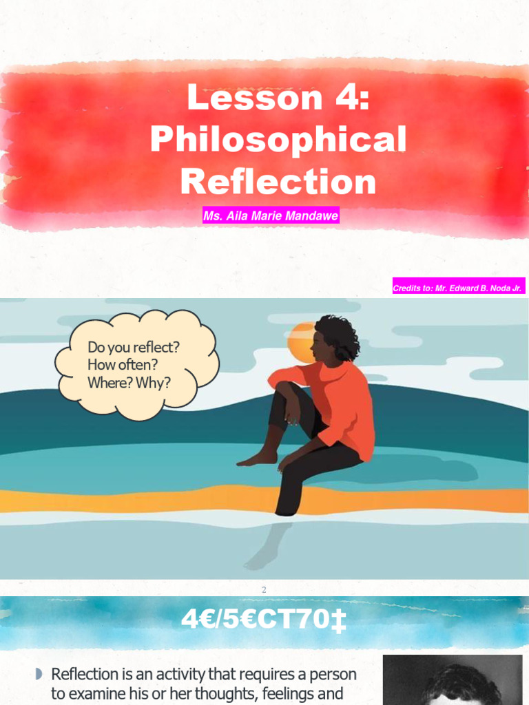 Types of Philosophical Reflection | PDF | Thought | Experience