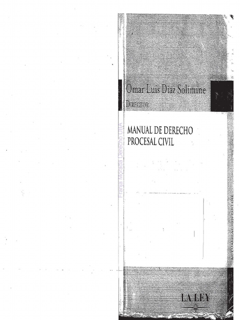 Solimine - Derecho Procesal Civil | PDF | Gobierno | Justicia