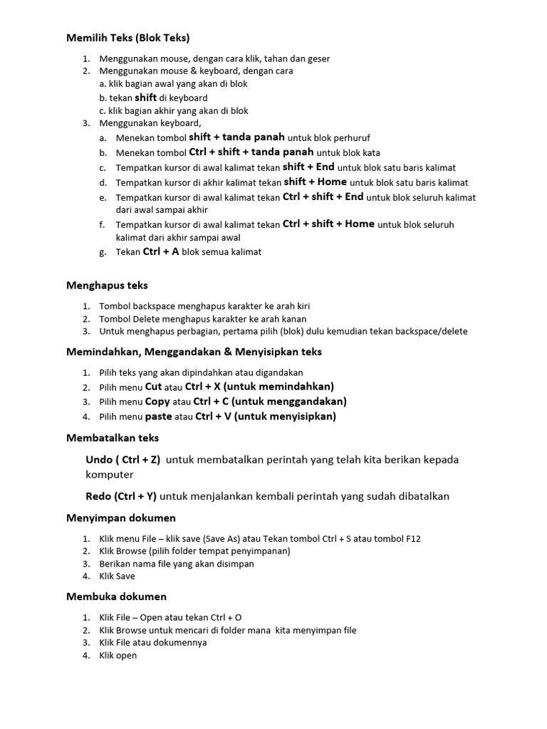 Rangkuman Soal Komputer | PDF