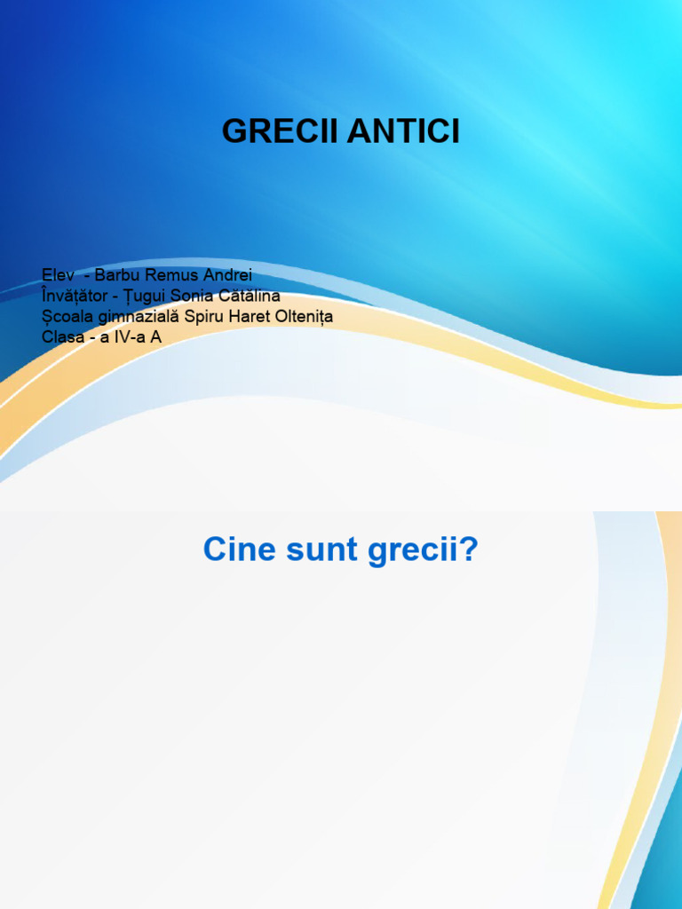 Grecii Antici | PDF