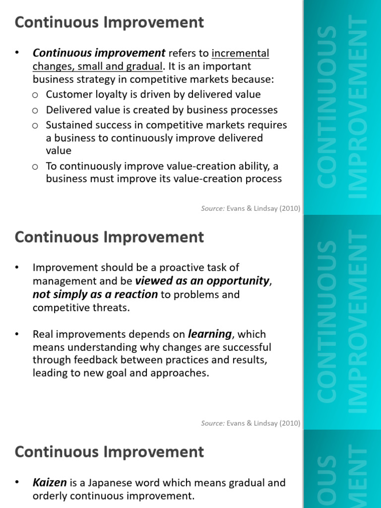 Continuous vs. Breakthrough Improvement and Six Sigma | PDF | Six Sigma | Business