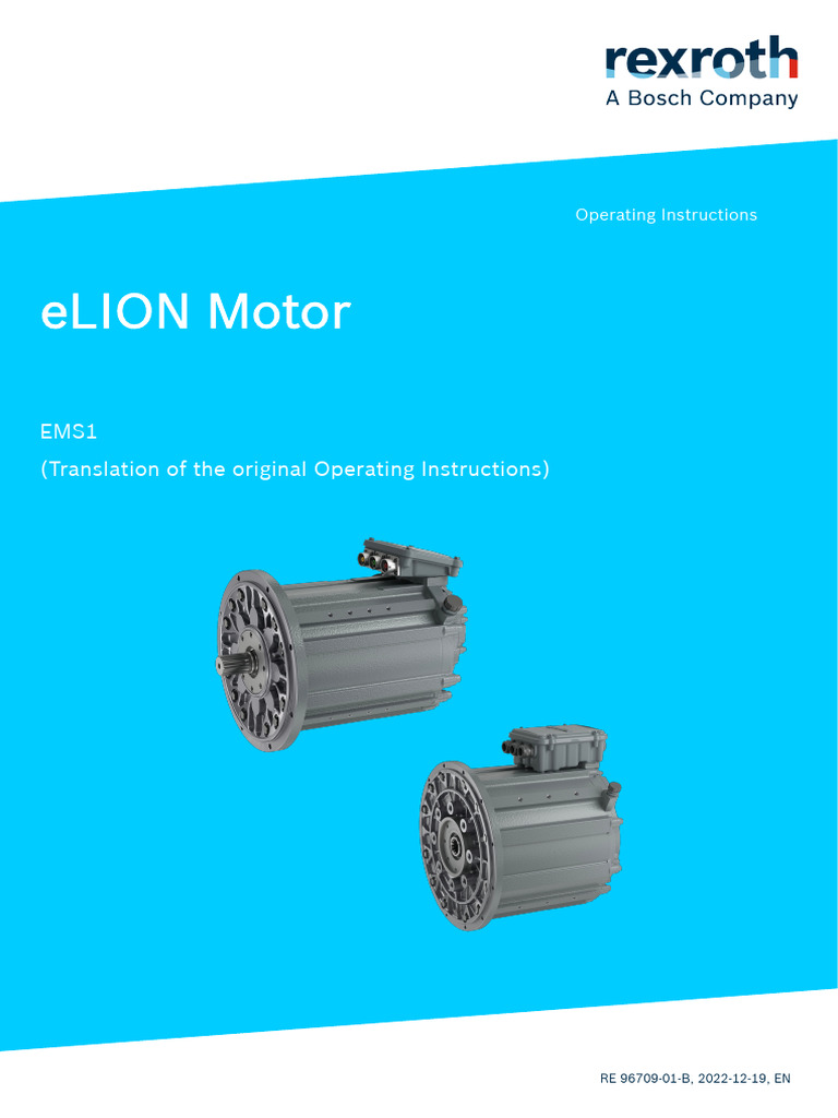 RE 96709-01-B 2022-12-19 eLION EMS1 | PDF | Electric Motor ...