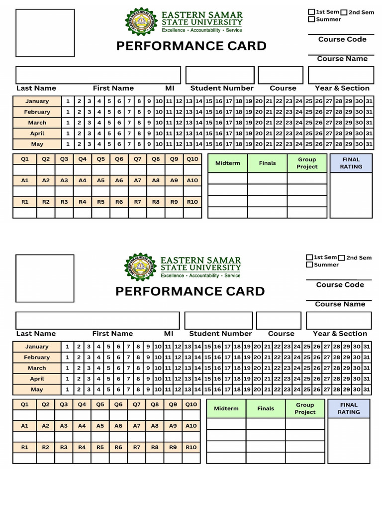 Performance-Card | PDF