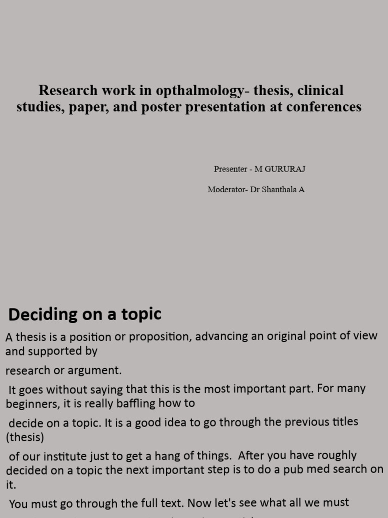 How To Do Thesis, Ppt-1 | PDF | Methodology | Statistics